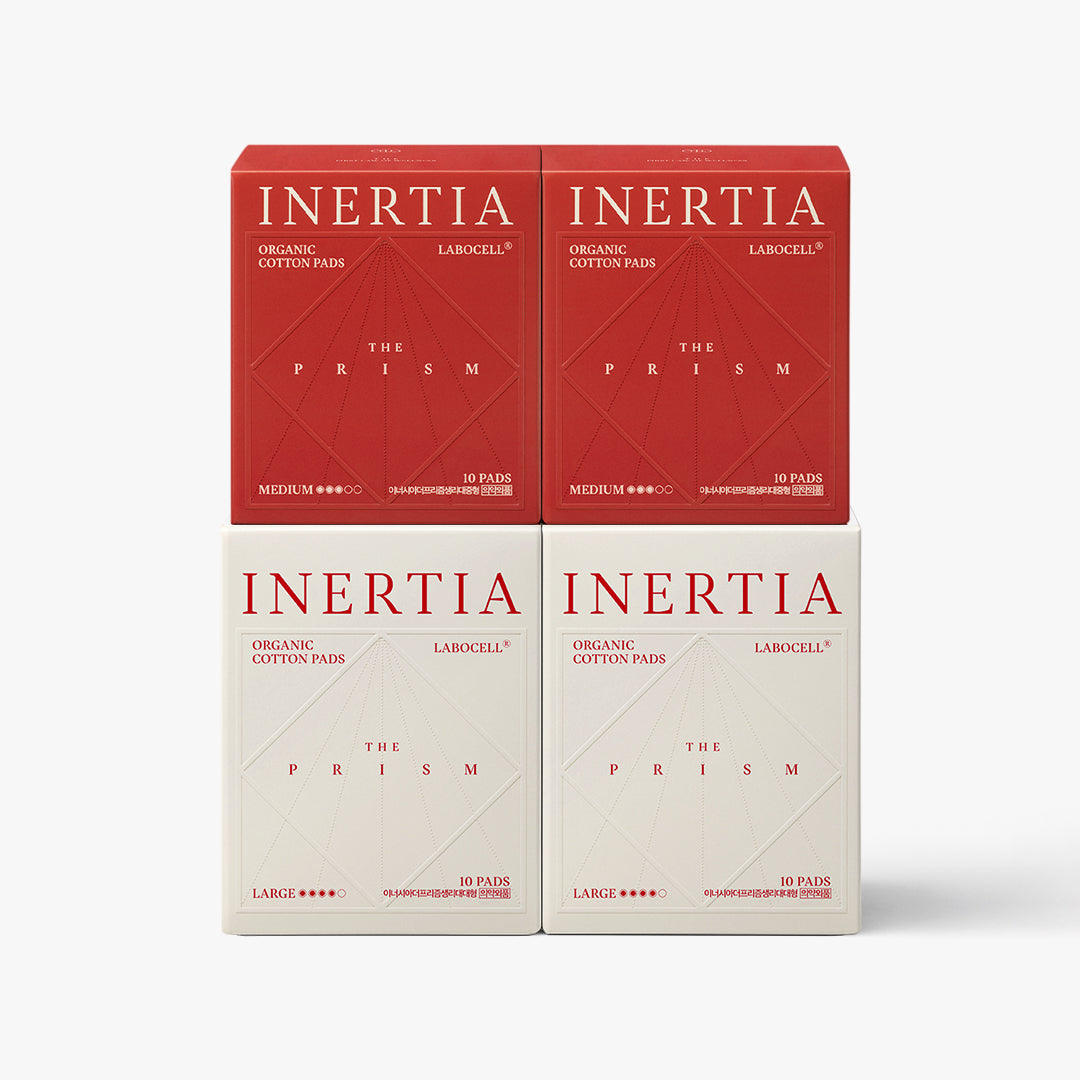 [4PACK SET] INERTIA Organic Labocell™ Premium Period Pads - PRISM – KBX