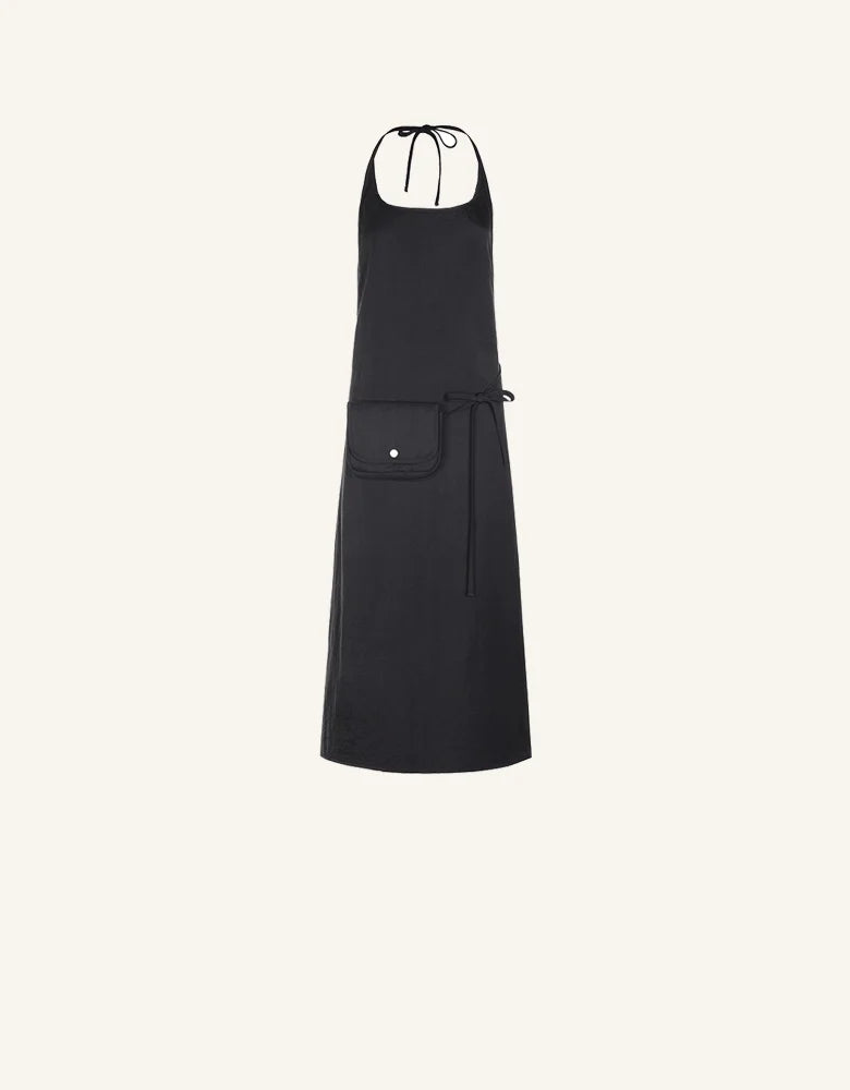 lucanus halter apron black – KBX