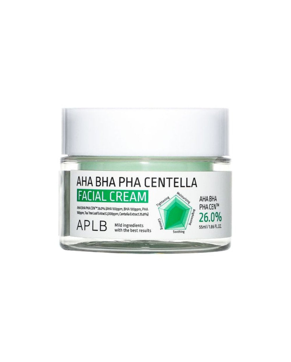 APLB AHA BHA PHA Centella Facial Cream 55ml | KBEAUTY X – KBX